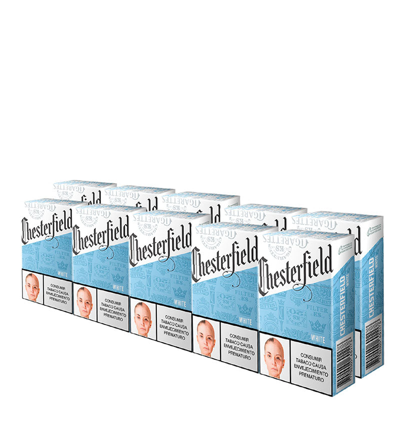 Pide en línea tu Carton Cigarrilo Chesterfield White y en Licores Mede ...