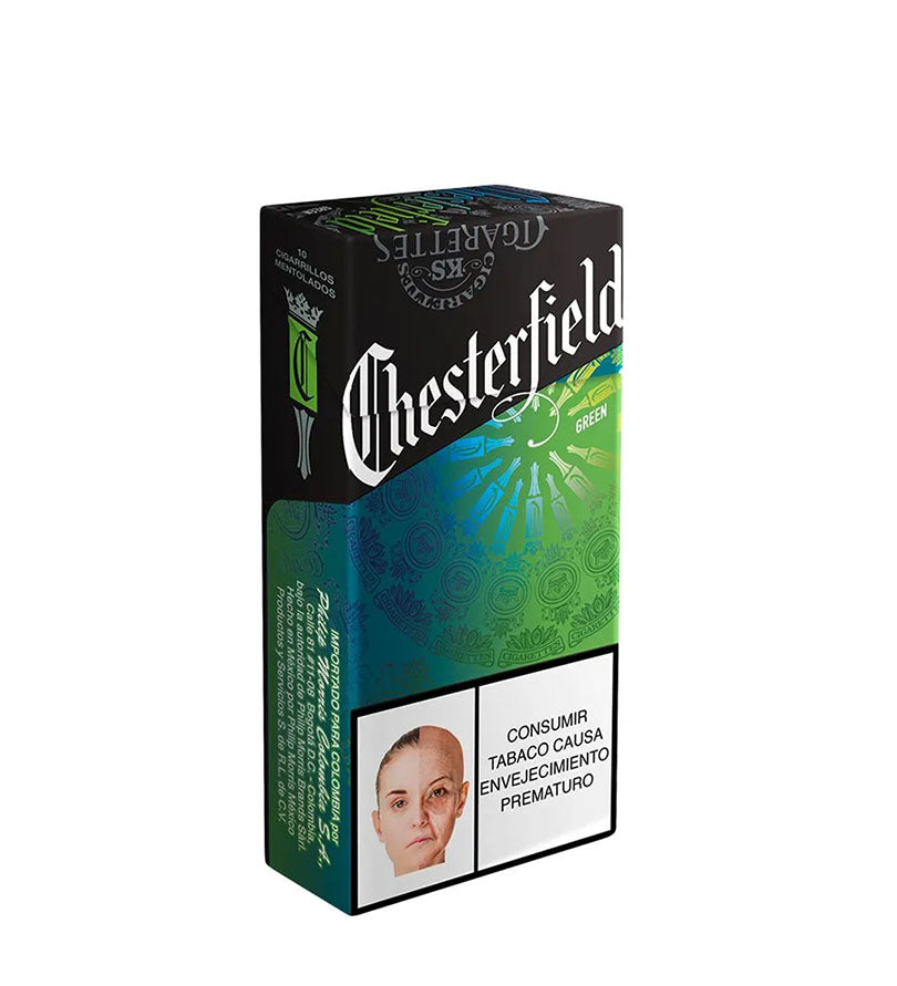 Pide en línea tu Cigarrillo Chester Green y en Licores Medellín te lo