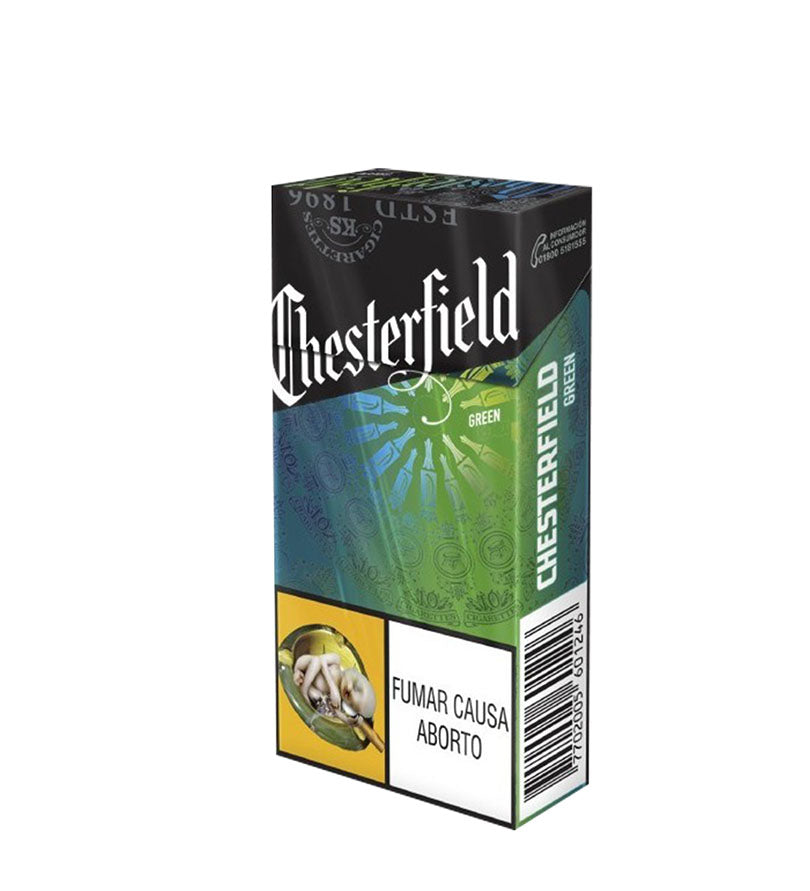 Pide en línea tu Cigarrillo Chester Green y en Licores Medellín te lo