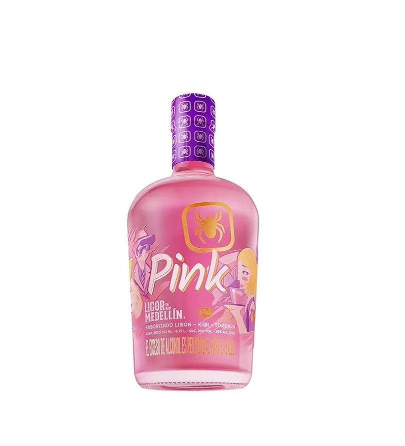 Medellin Pink Rum Liqueur - 750 ml - Exclusive - Licores Medellin 24h ...