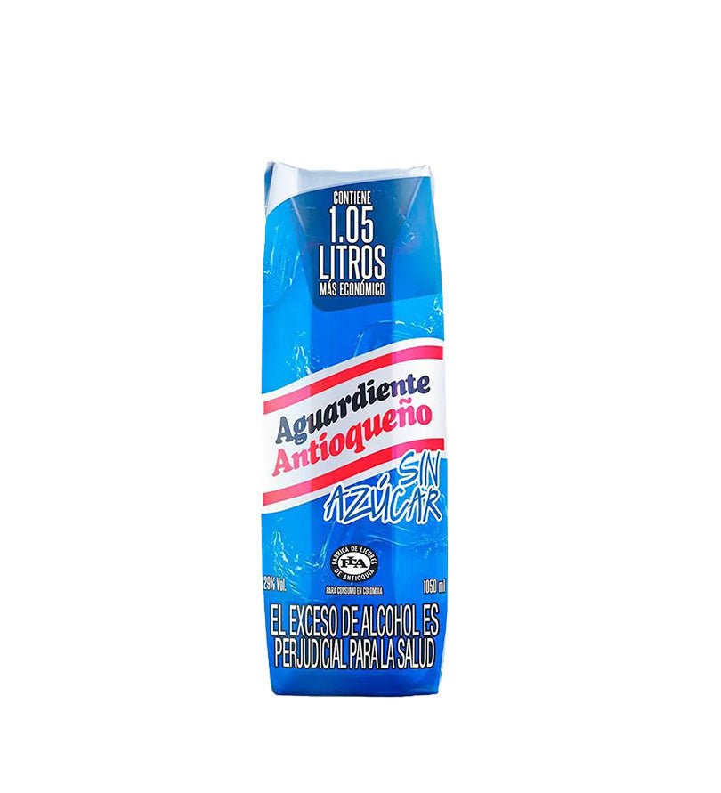 Aguardiente Antioqueño Tapa Azul Tetrapack Litro – 1050ml Medellín a ...