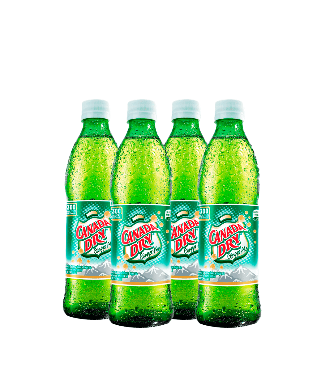 4 Pack Bebida Ginger Ale Canada Dry - 300cc - Licores Medellín