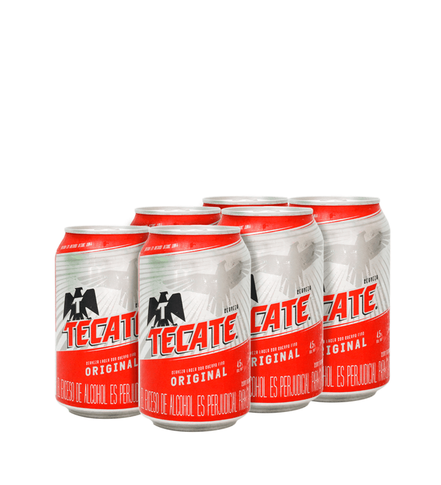 6 Pack Cerveza Tecate Lata - 330cc - Licores Medellín